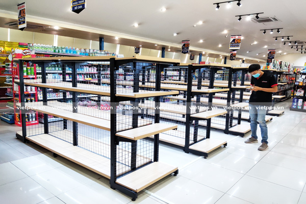 Wooden product display shelves: beautiful but simple - Việt Đức Trí Group